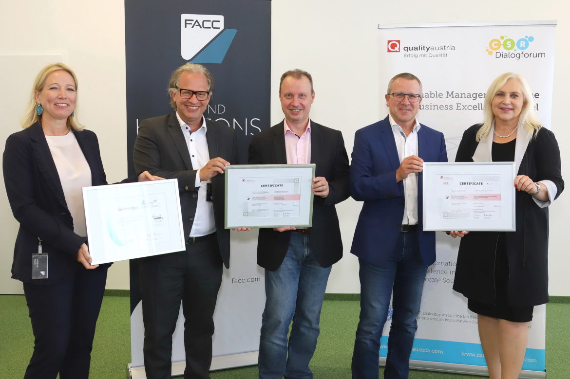 FACC: Auszeichnungen für Nachhaltigkeit, die ankommt - Leitbetriebe Austria